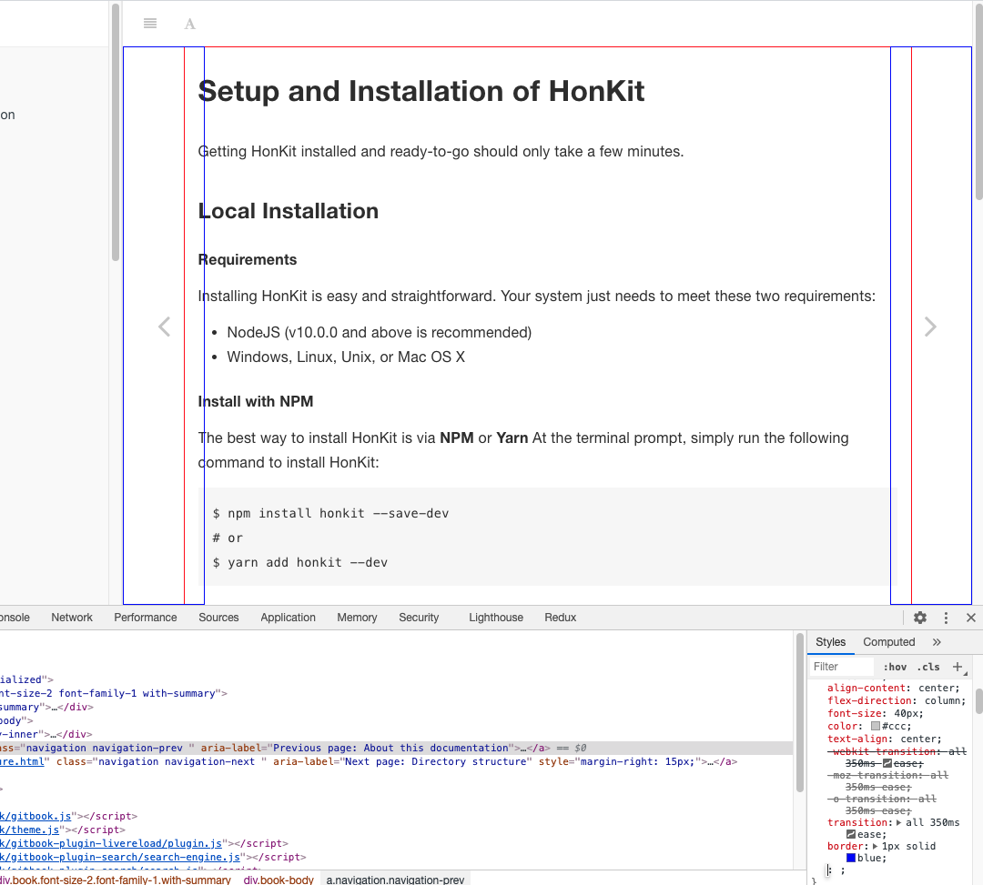 theme: navigation overlay on page-body · Issue #119 · honkit/honkit · GitHub