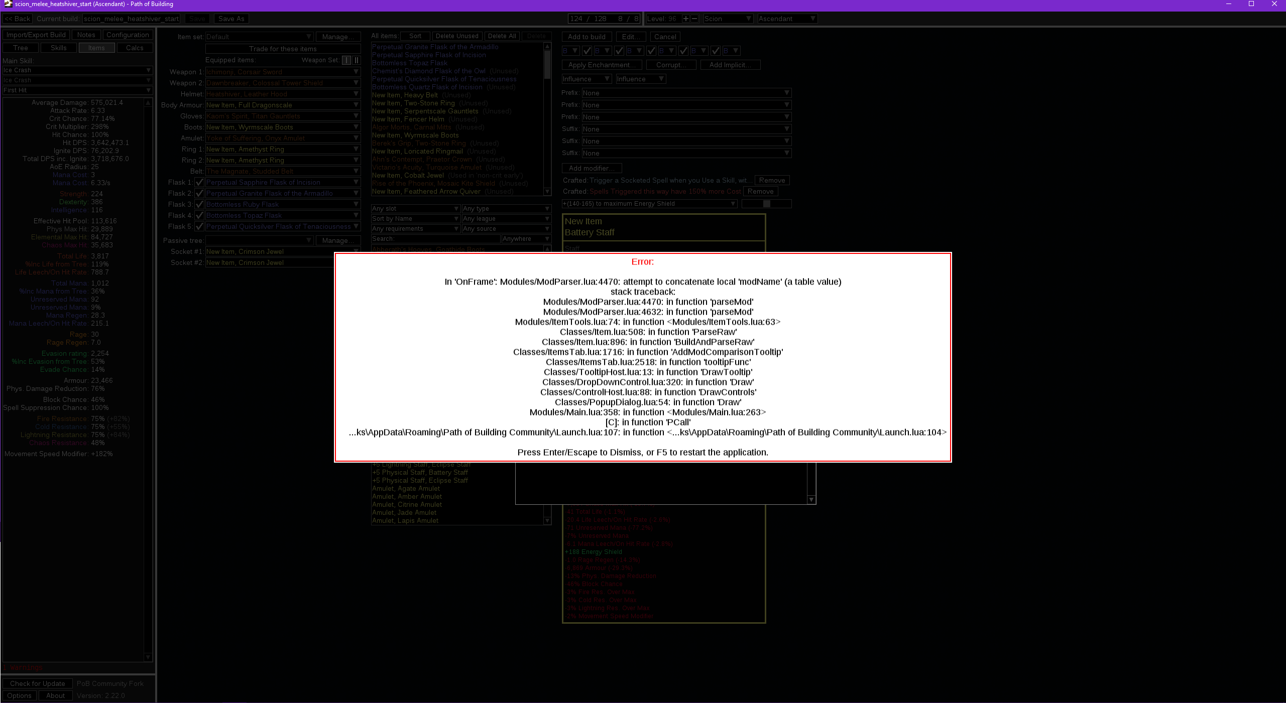Parsing crash with double mod suffix after trigger spell craft/veiled · Issue #5254 ...