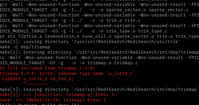 Error When Trying To Compiling Redisearch On Alpine · Issue 5 · Redislabs Triemap · Github