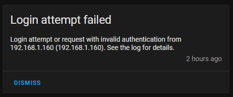 MPD: Login attempt or request with invalid authentication 2022.4.1 · Issue #69827 · home ...