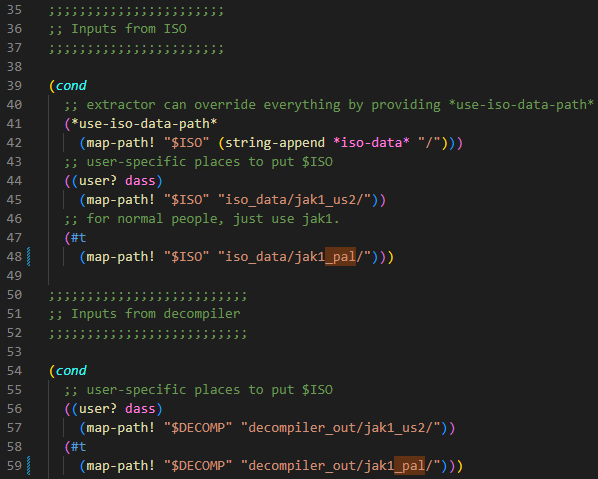 Running (mi) repl with non black label versions (eg jak1_pal) fails looking in wrong folder ...
