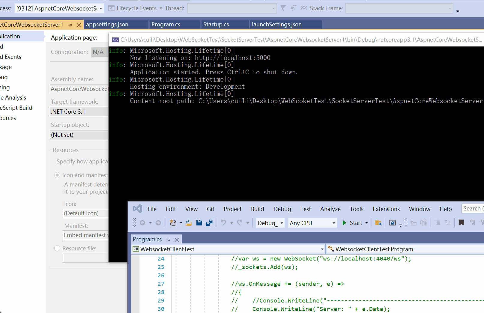 Websocket Server Not Sending Ping When Targetframework Set To 5 · Issue 21832 · Dotnet