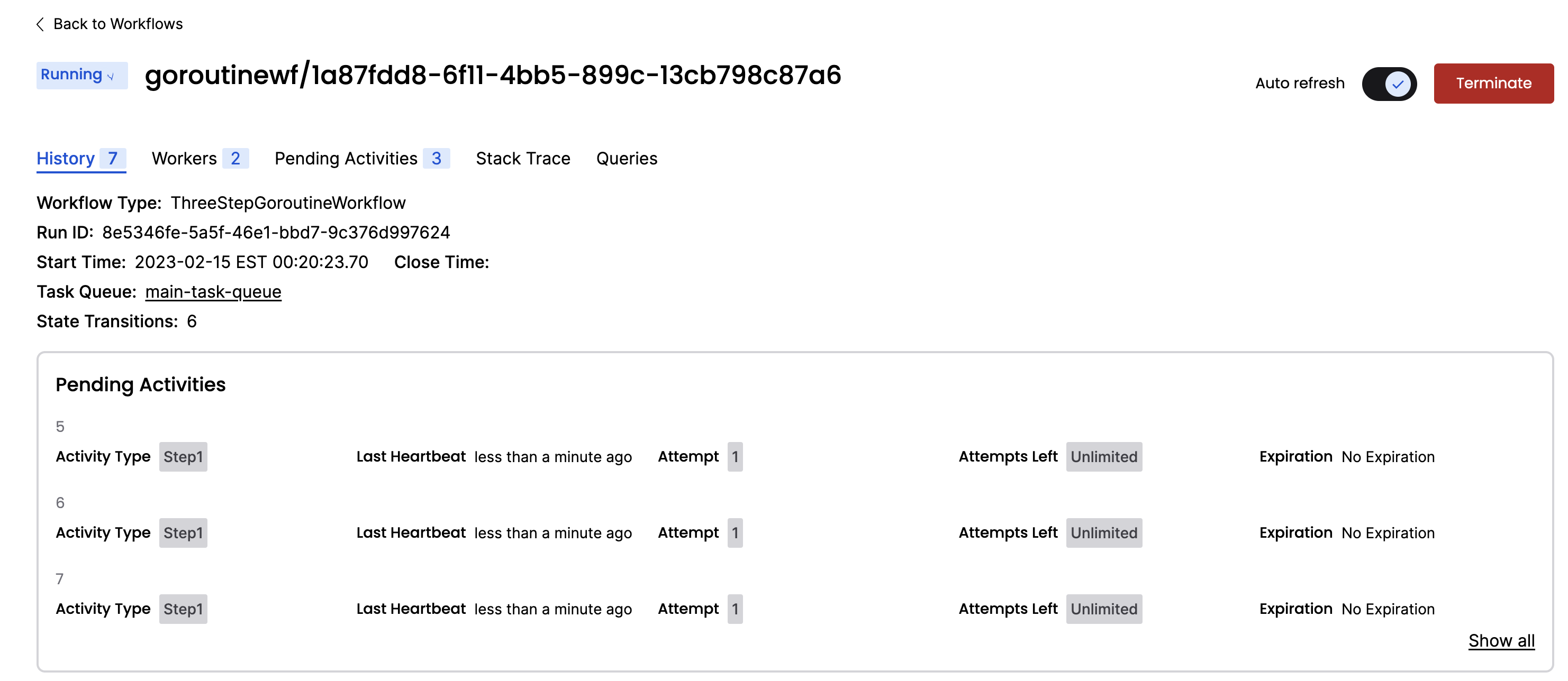 "Pending activities" summary box does not update with auto refresh · Issue #1151 · temporalio/ui ...