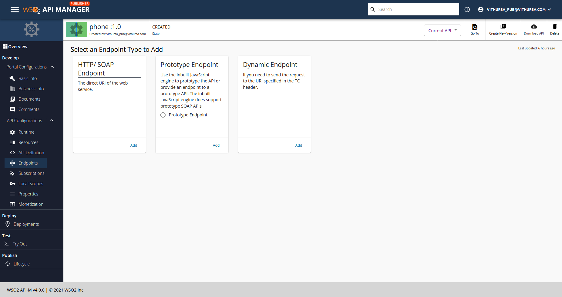 Inconsistency In Endpoint Section Of Soap To Rest Apis · Issue 10571 · Wso2product Apim · Github