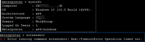 win10 screenshot problem · Issue #13182 · rapid7/metasploit-framework ...