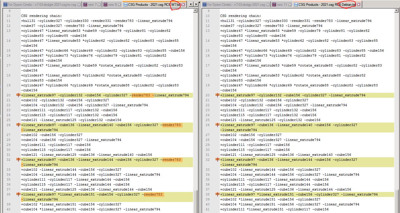 Different Normalized CSG Tree Windows/Debian? · Issue #3627 · openscad/openscad · GitHub