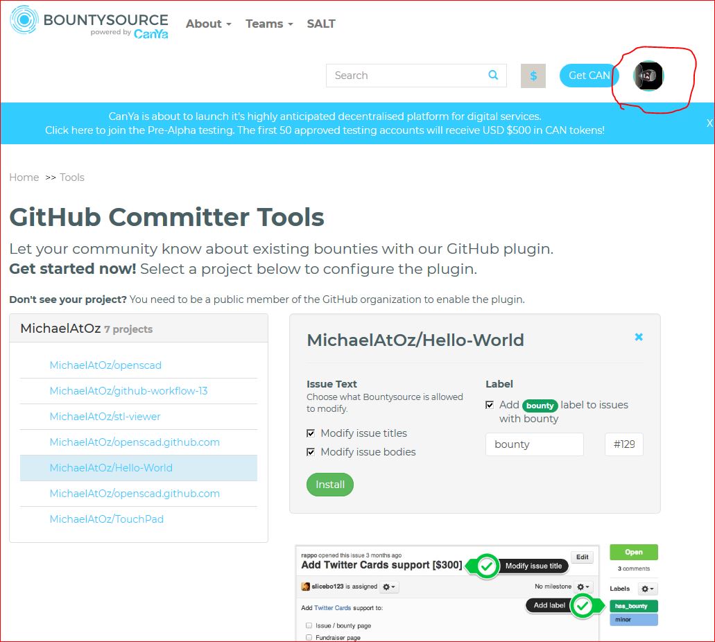 Ignore: I'm tracing bountysource flow · Issue #2389 · openscad/openscad · GitHub
