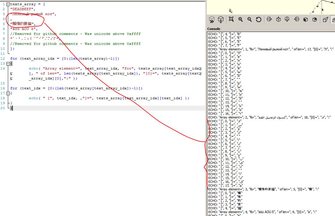 Editor not handling Unicode properly · Issue #2794 · openscad/openscad · GitHub