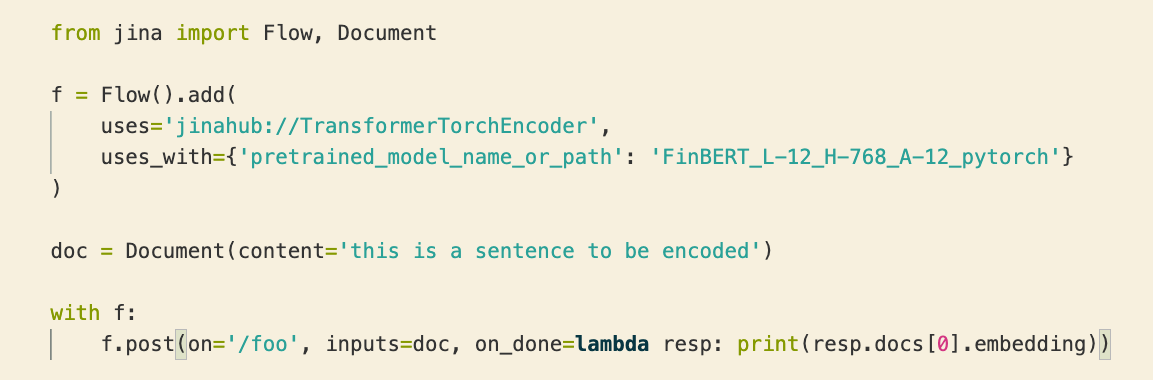 The doc's embedding is always "None", even after docs flowing through the Encoder Executor ...