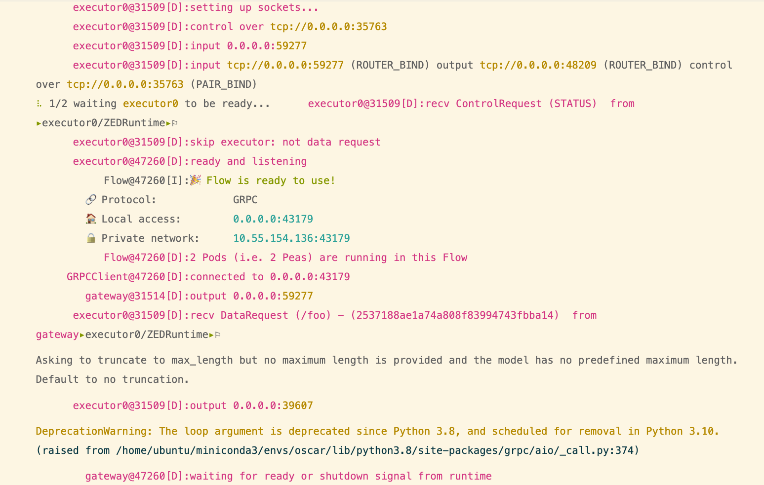 The doc's embedding is always "None", even after docs flowing through the Encoder Executor ...