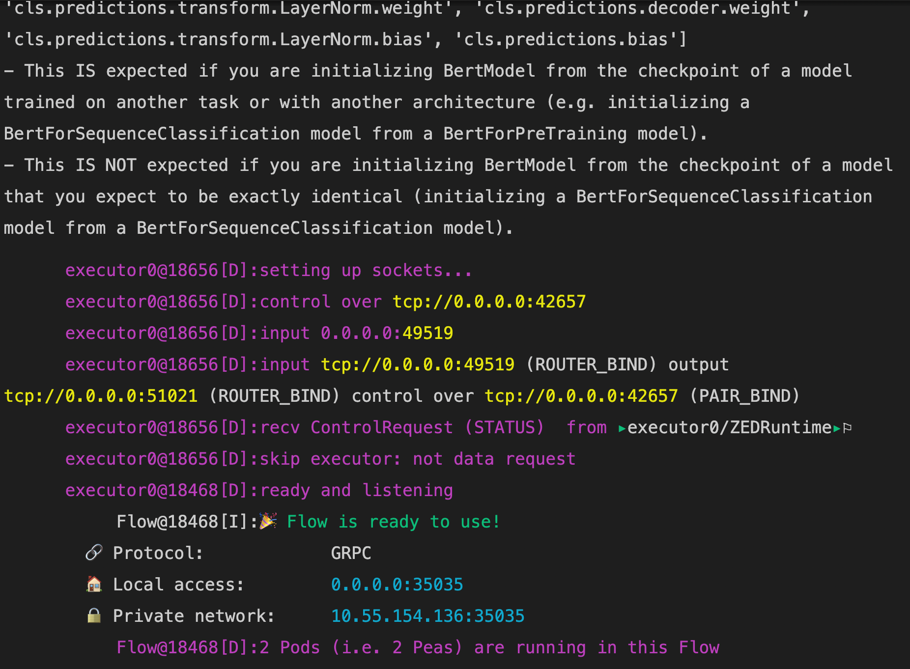 The Docs Embedding Is Always None Even After Docs Flowing Through The Encoder Executor