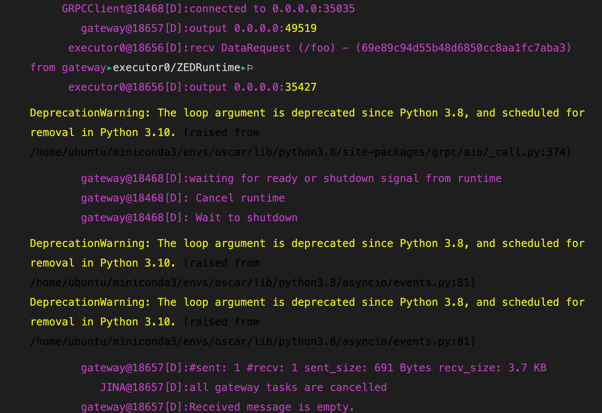 The doc's embedding is always "None", even after docs flowing through the Encoder Executor ...