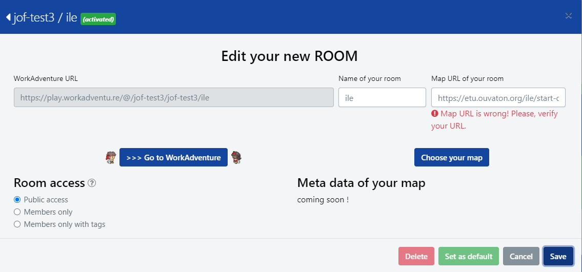 Can't use custom map in school offer · Issue #888 · workadventure/workadventure · GitHub