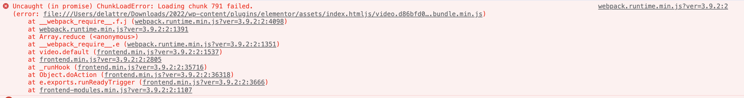 Elementor Support: Incorrect path building leads to scripts not ...