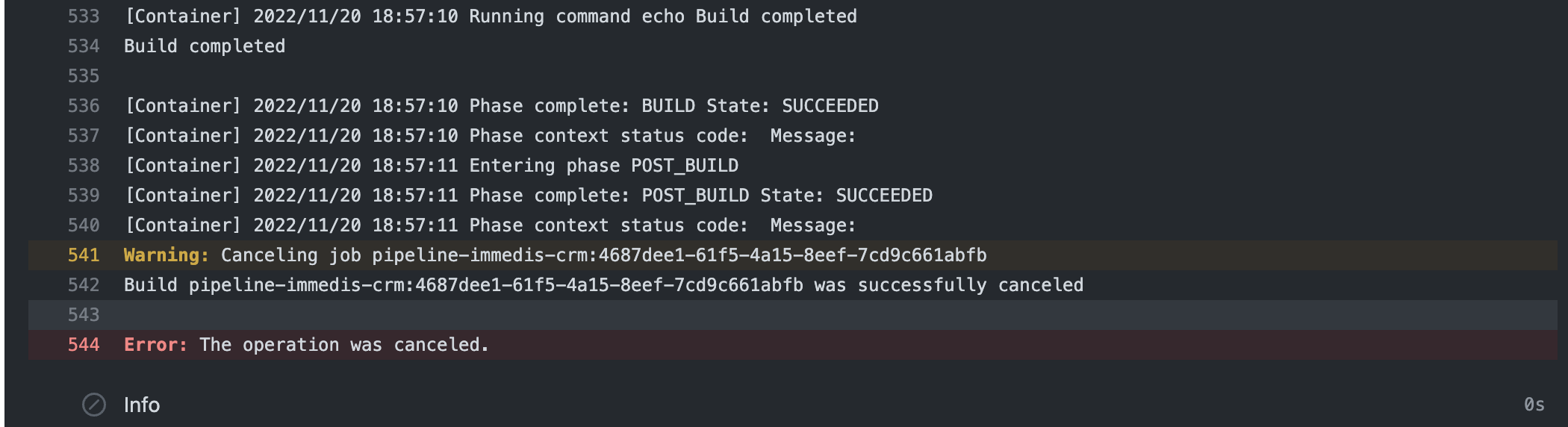 Action hangs after codebuild finishes · Issue #96 · dark-mechanicum/aws-codebuild · GitHub