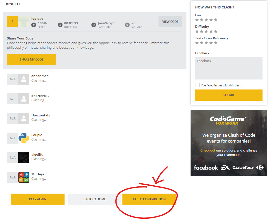 GitHub - lopidav/CodinGame-Go-to-contribution-button: Adds "Go to destribution" button to the ...
