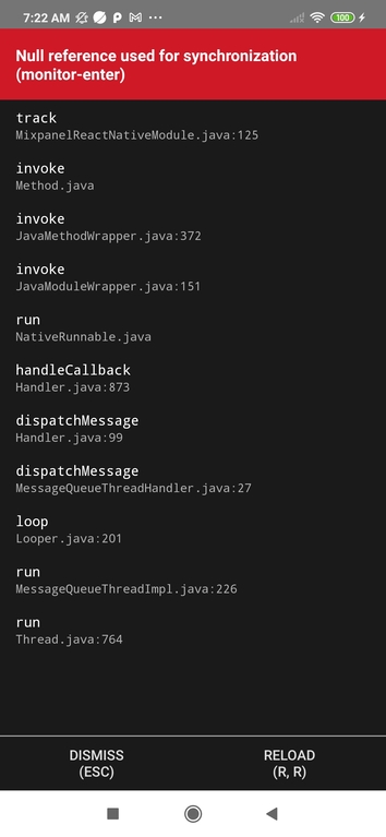 Null Reference Used For Synchronization Monitor Enter · Issue 189 · Mixpanel Mixpanel React