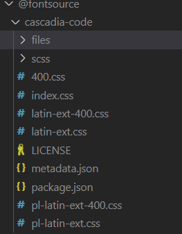 Provide more font weights on cascadia code · Issue #175 · fontsource/fontsource · GitHub