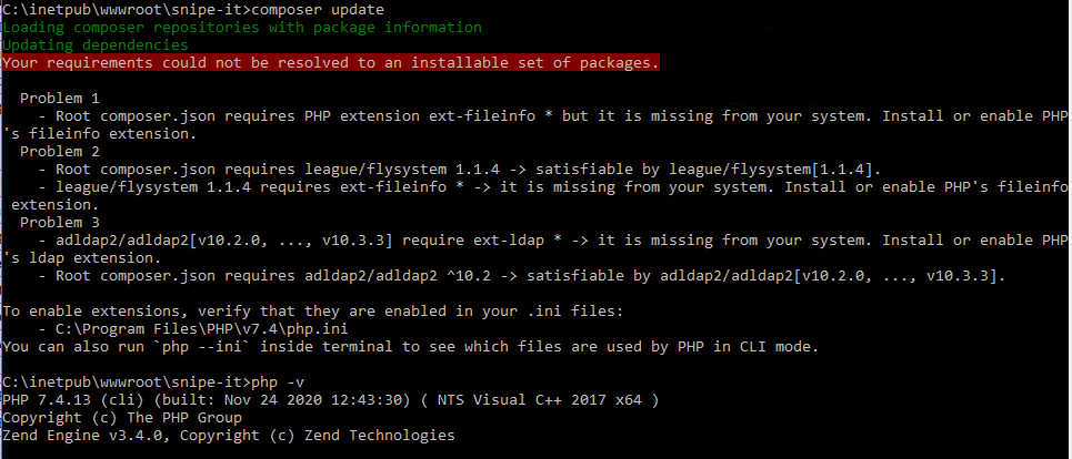 Unable To Install Adldap2 · Issue 10317 · Snipe Snipe It · Github
