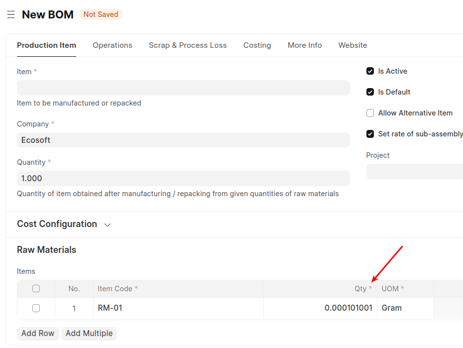 Bom Creator Tools can't work with many decimal digits · Issue #38041 · frappe/erpnext · GitHub