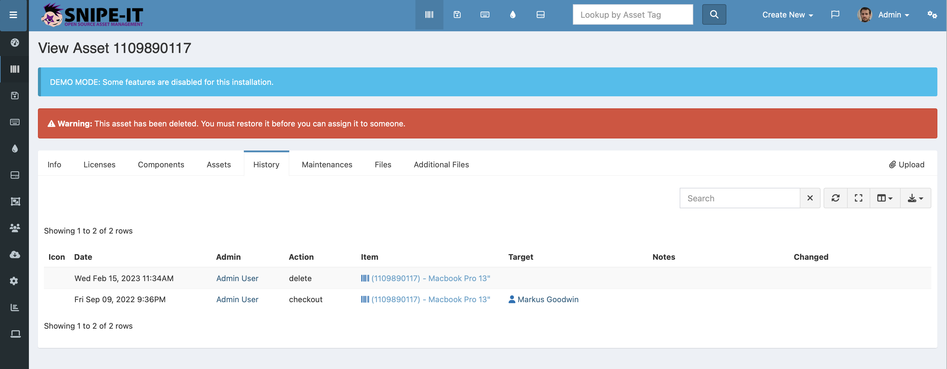 Delete Asset Does Not Show Up In Activity Report · Issue 12505 · Snipesnipe It · Github 