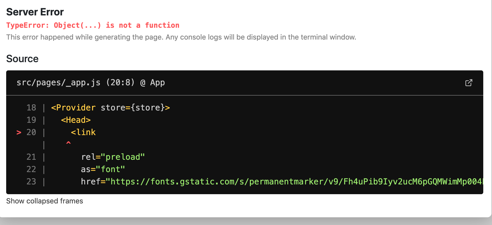 Getting error during custom server build · vercel next.js · Discussion ...