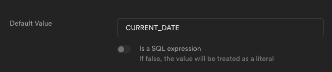 Table Editor doesn't allow default values like `CURRENT_DATE` · Issue #9096 · supabase/supabase ...