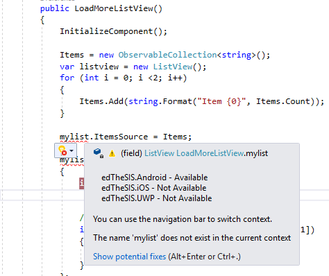 IntelliSense error XF VS2017 · Issue #5053 · xamarin/Xamarin.Forms · GitHub