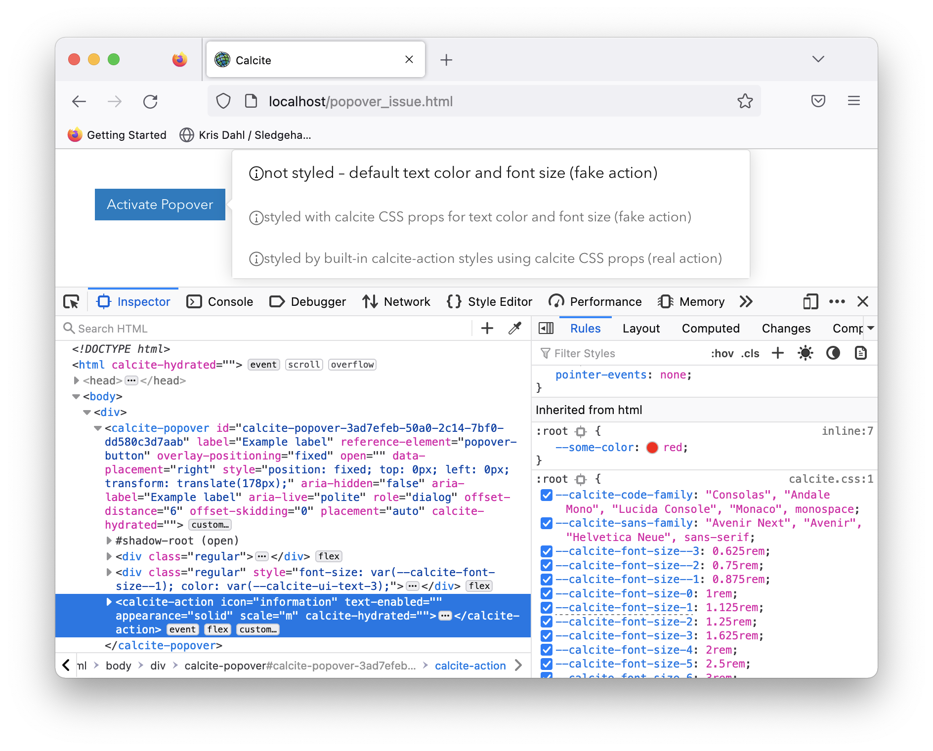 popover slot content doesn't have :root class applied · Issue #5702 · Esri/calcite-design-system ...