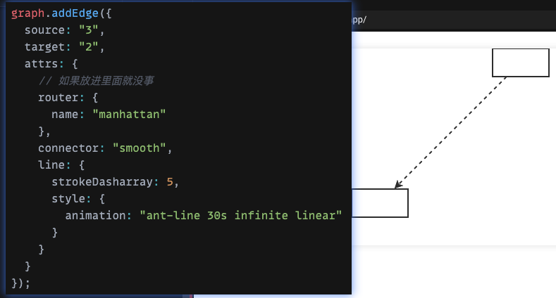 router和connector放在attrs里外效果不一样 · Issue #1219 · antvis/X6 · GitHub