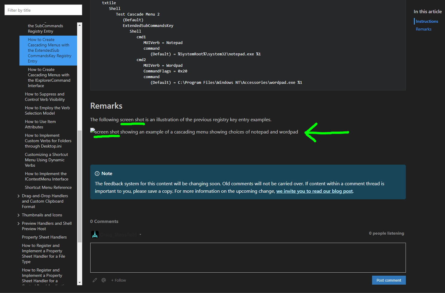 Image not loading on 'How to Create Cascading Menus with the ExtendedSubCommandsKey Registry ...