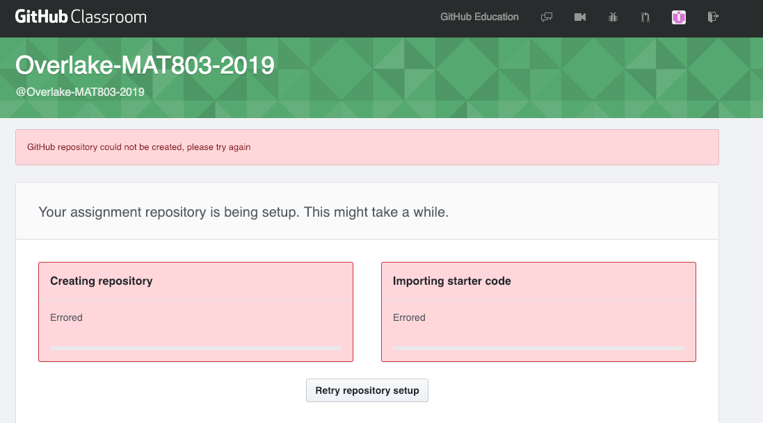 Student repositories not being created · Issue #1738 · github-education ...