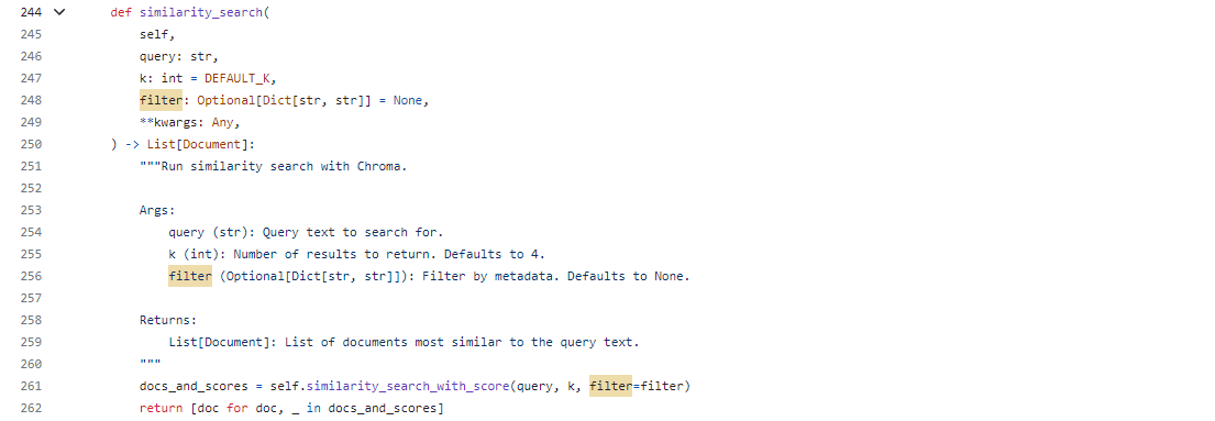Unable To Filter Results In Neo4j Vectorstore As Retriever Method Using Filter Paramter In