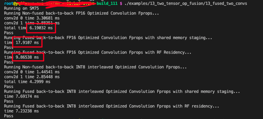 [QST] perf for ./examples/13_two_tensor_op_fusion/13_fused_two_convs · Issue #438 · NVIDIA ...