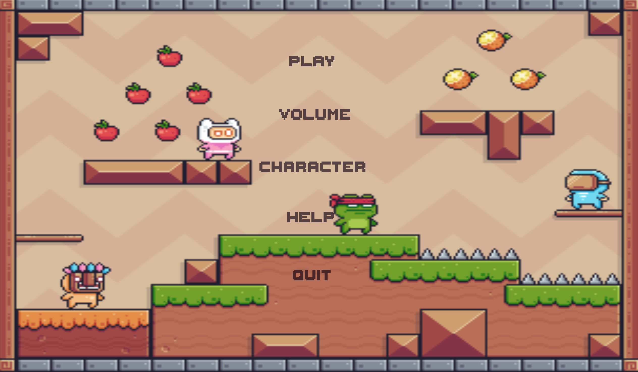GitHub - leannef/Unity2DGame-Pixel-Adventure: A 2D game that is smilar ...