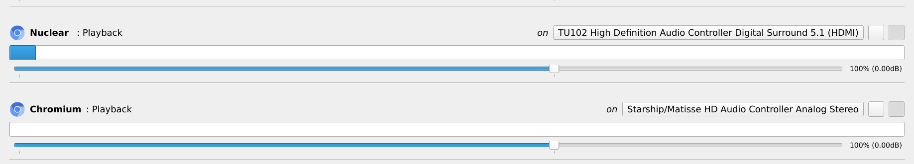 Application reports itself as "Chromium" and shares configuration with ...