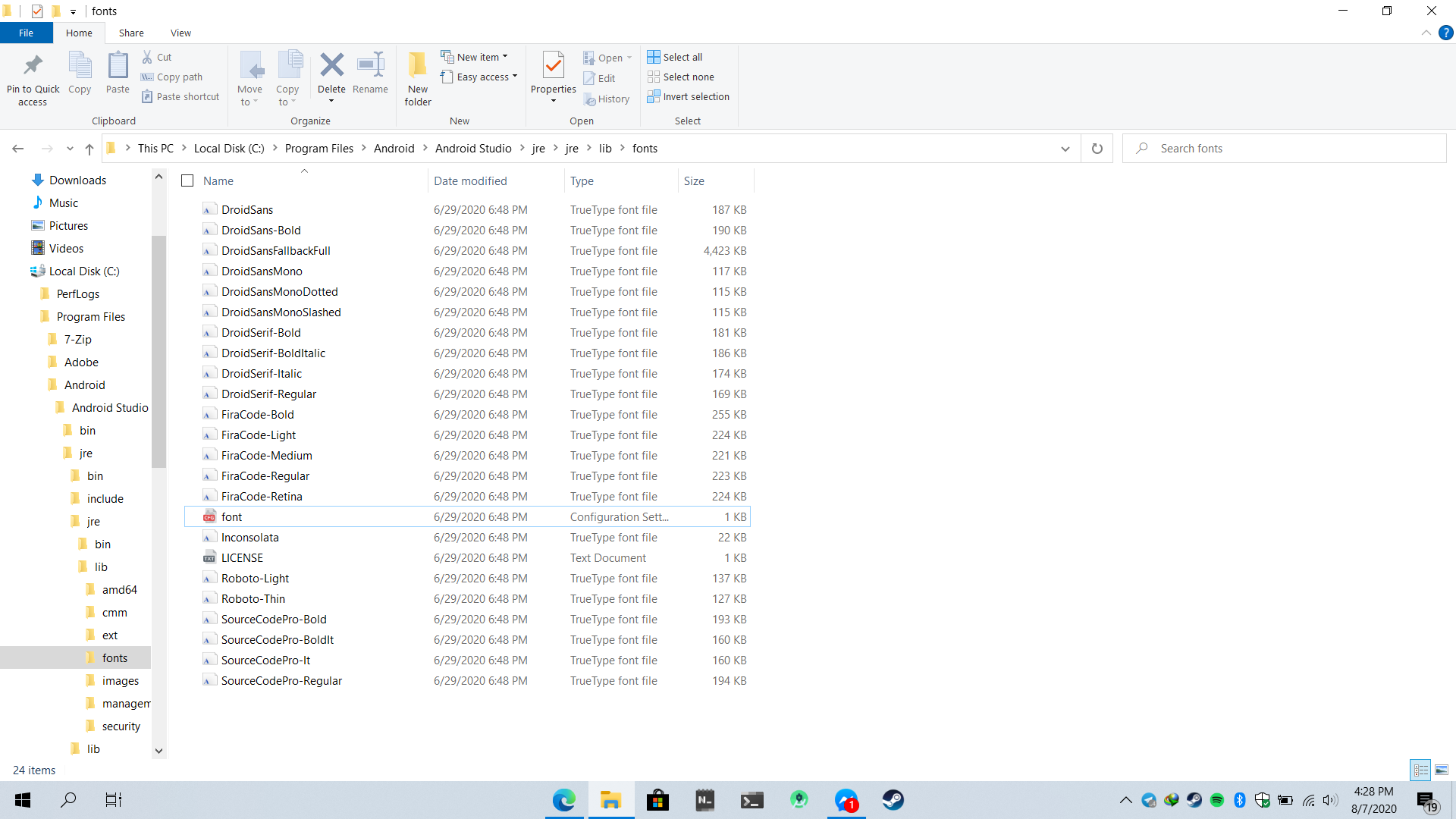 Variable fonts not usable on Android Studio · Issue #284 · JetBrains/JetBrainsMono · GitHub