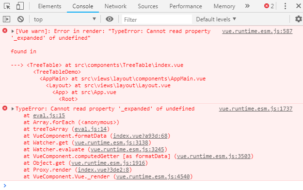 树状表格和拖拽功能结合报错 · Issue 1655 · Panjiachenvue Element Admin · Github