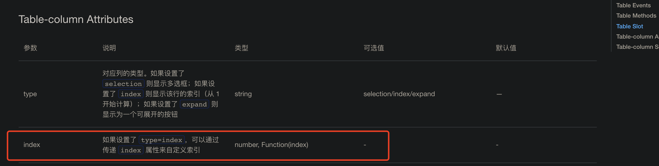 [bug report] El table column type = "index" error after using row key attribute in El table ...