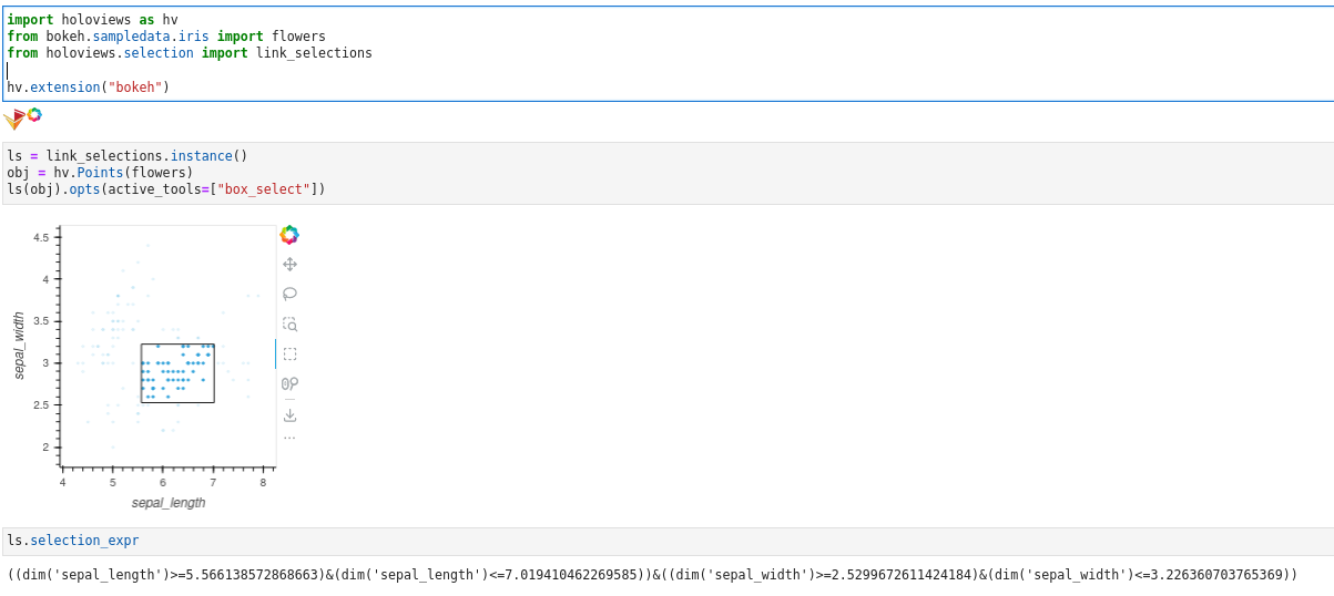 Make it easy to extract values from link_selection · Issue #5678 · holoviz/holoviews · GitHub