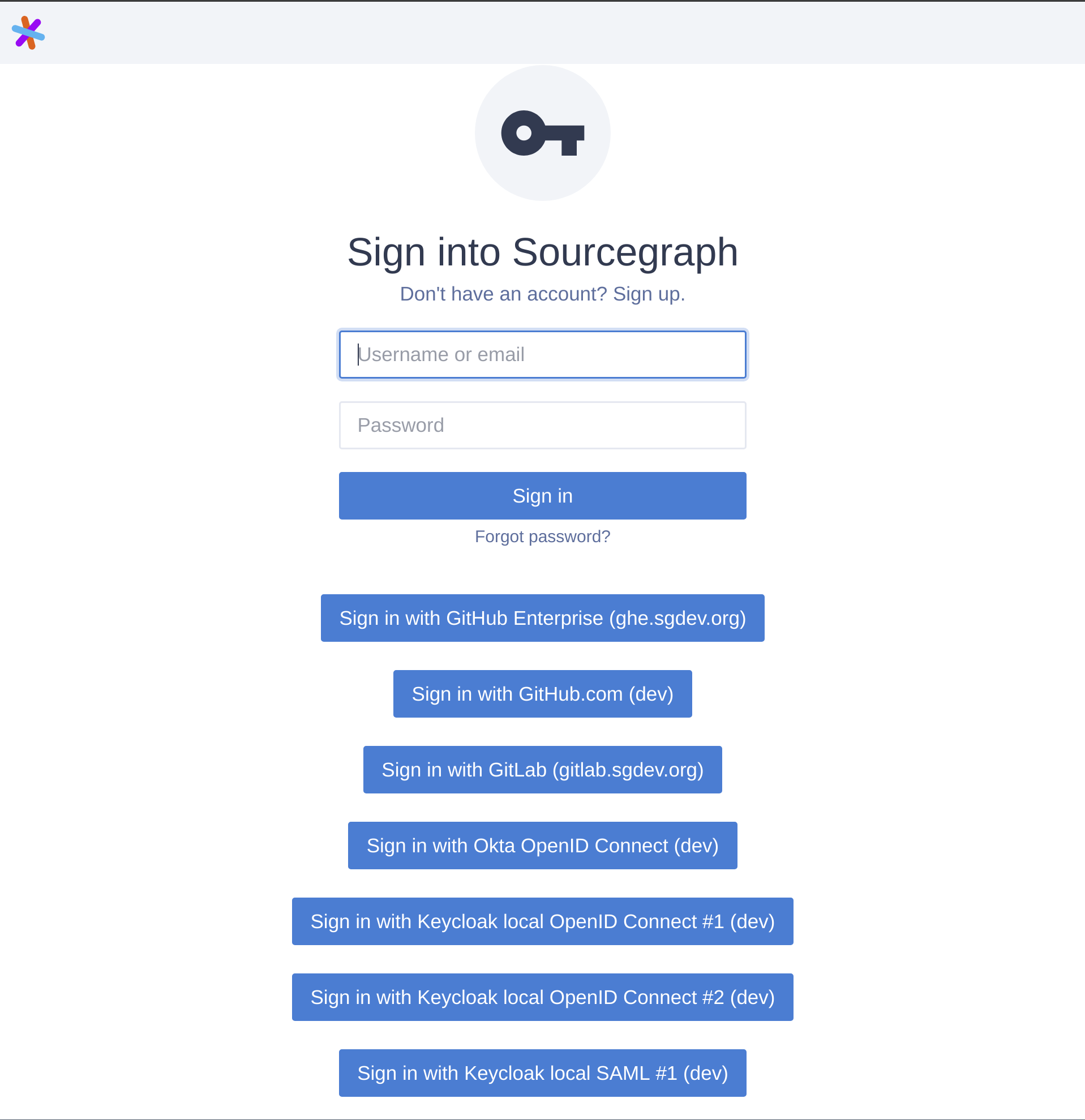 Ability to add annotations to sign in buttons · Issue #1944 · sourcegraph/sourcegraph · GitHub