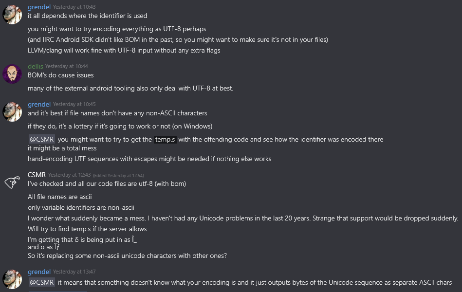 Unicode letter identifiers cause compilation failures in recent AOT ...