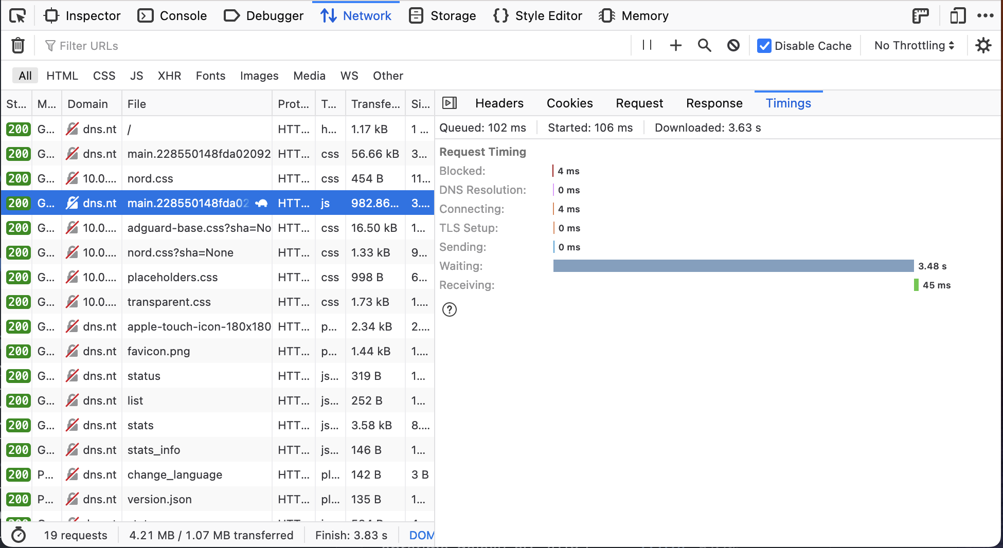 `mainjs` Causes Major Page Load Delay On Sd Card Installations · Issue