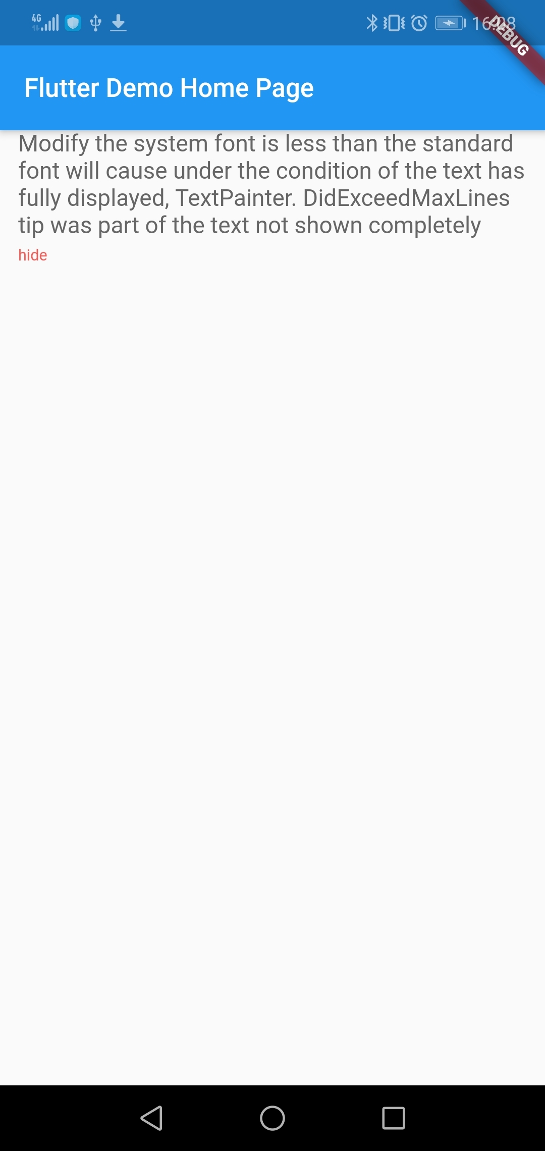 one error from TextPainter.didExceedMaxLines · Issue #55459 · flutter/flutter · GitHub