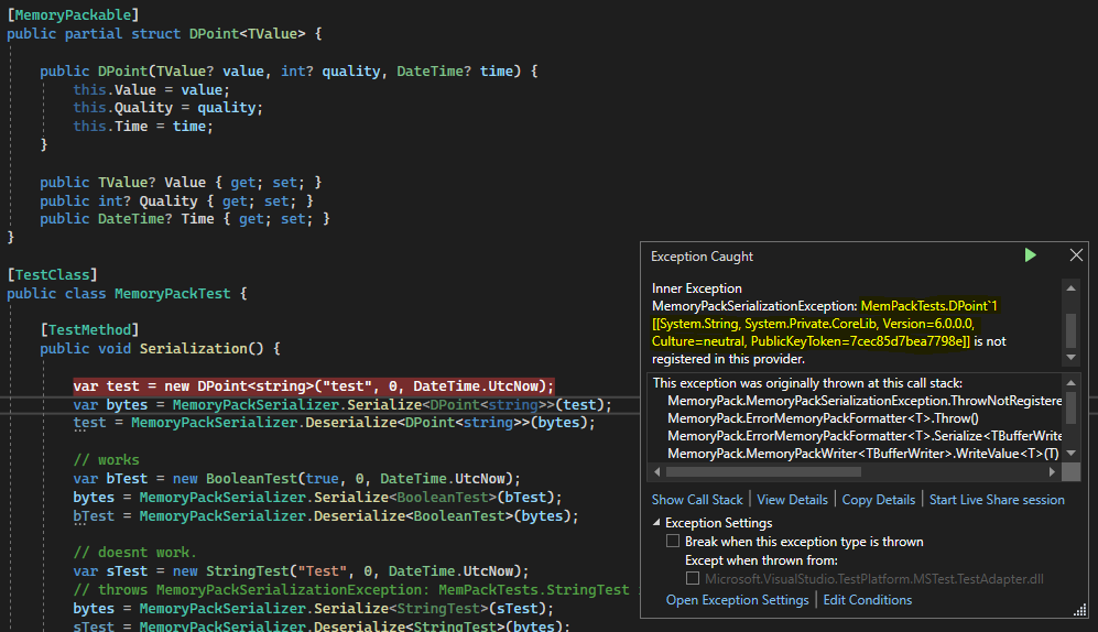 MemoryPackSerializationException: is not registered in this provider. · Issue #135 · Cysharp ...