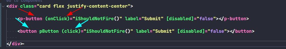 P-Button is firing (click) event when it is disabled · Issue #13342 · primefaces/primeng · GitHub