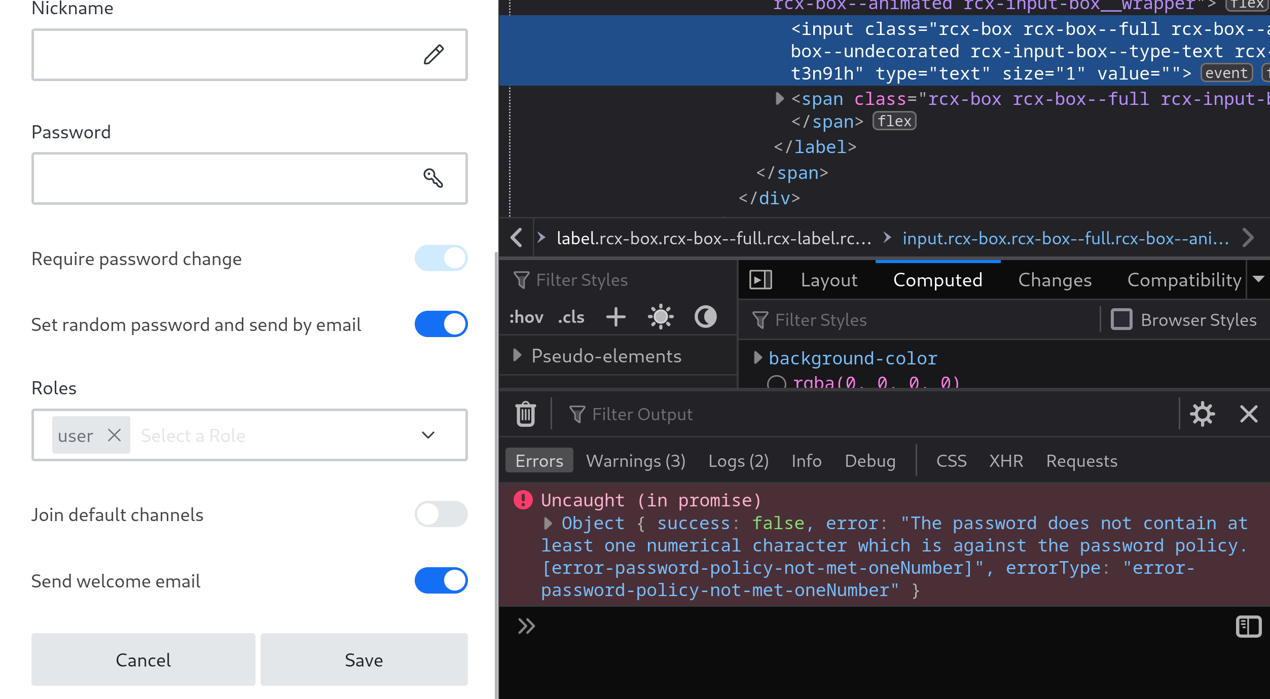 I have to set a password even though a random one is being sent by email · Issue #26726 ...