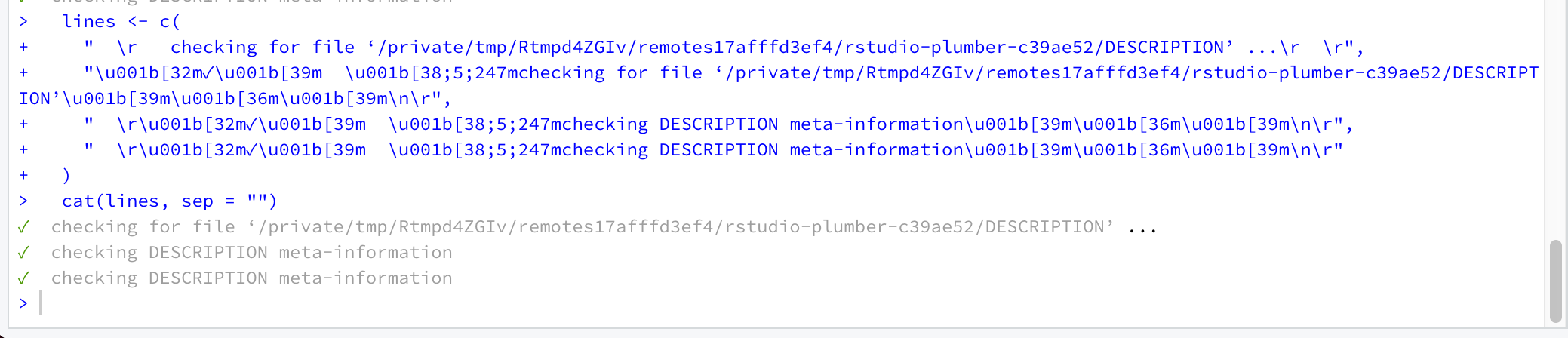 using Ctrl + L to clear console sometimes leaves behind old output ...
