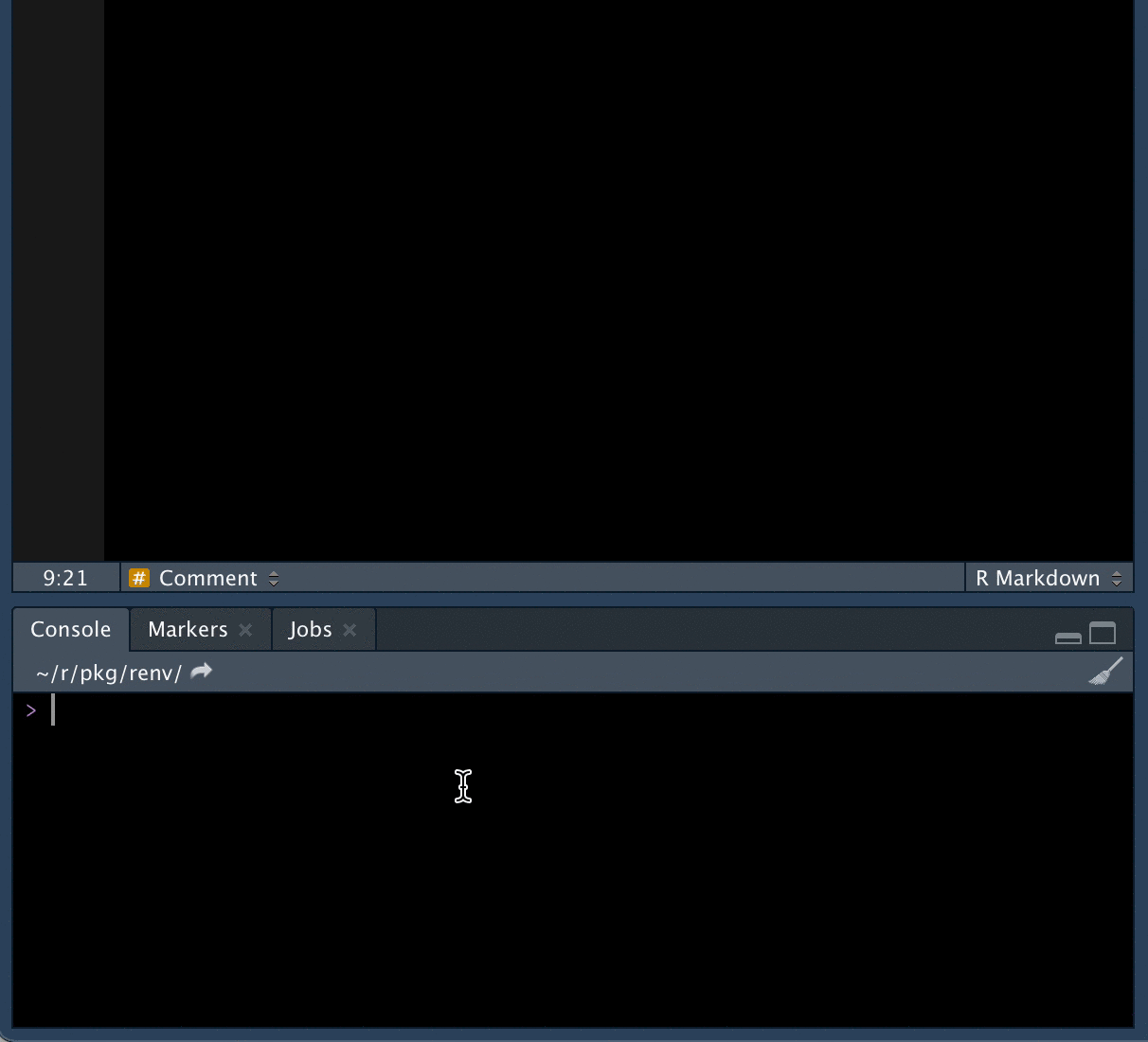 Console command history does not automatically highlight last command ...